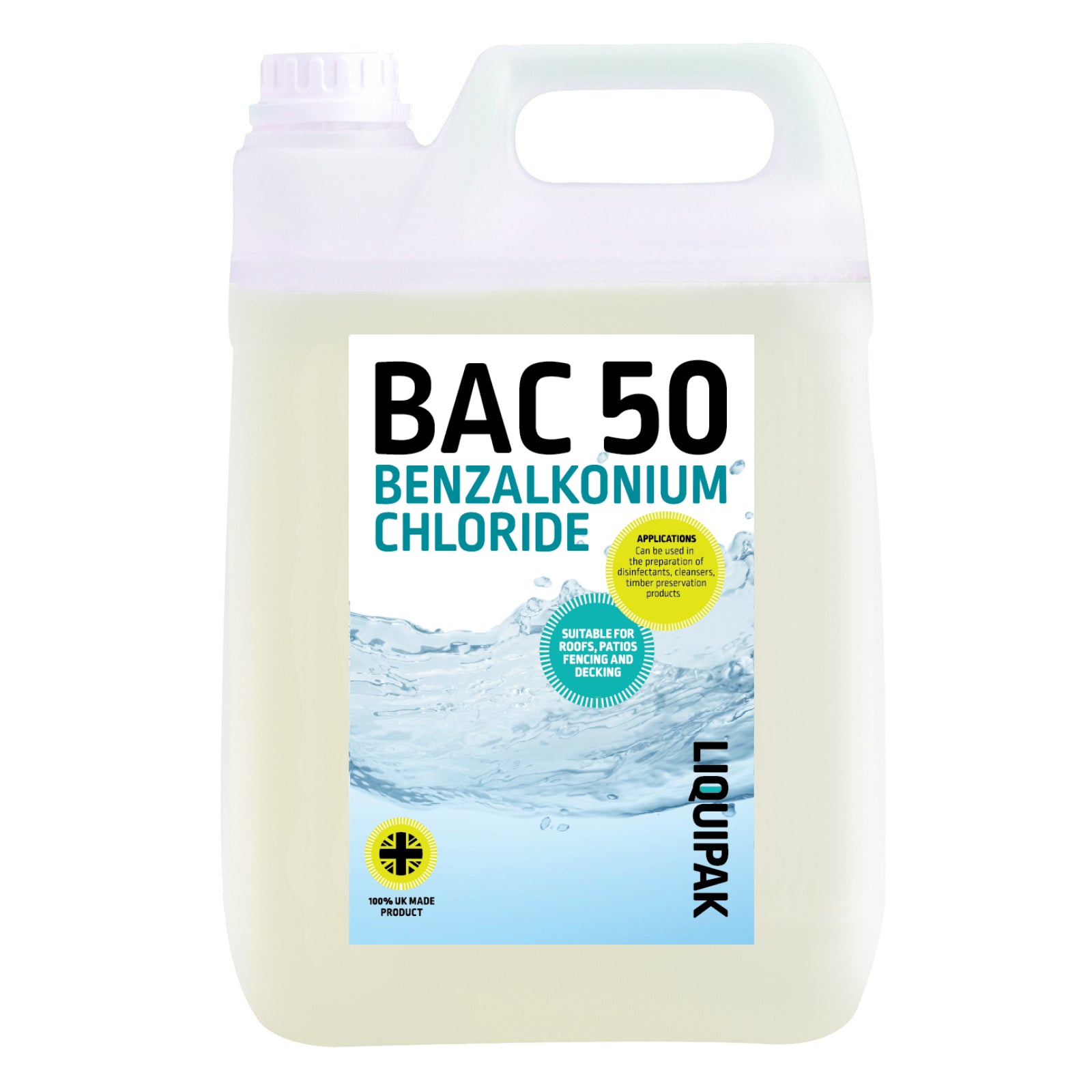 Bac 50 | Benzalkonium Chloride Concentrated Biocide | Removes Algae ...