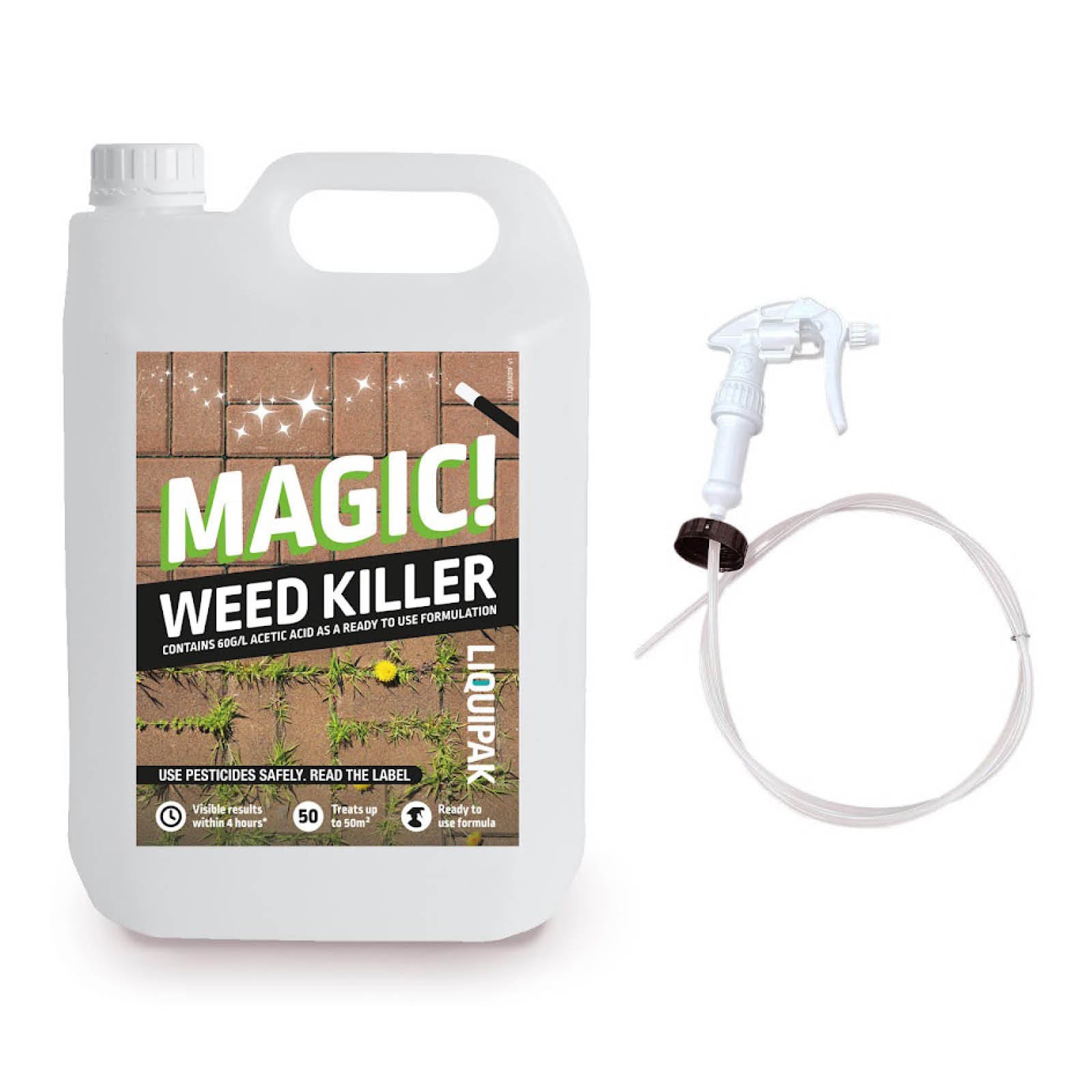 Magic Weed Killer – Acetic Acid Formula, Fast-Acting | LIQUIPAK – Liquipak